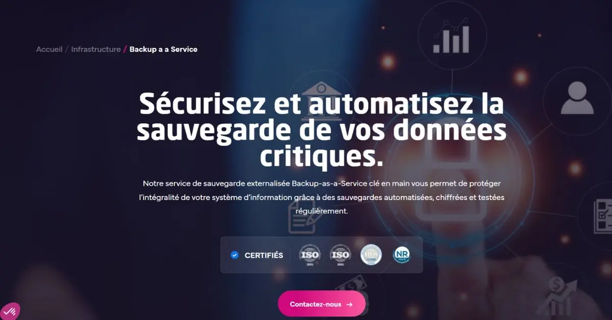 Service managé de Backup-as-a-Service - Exodata